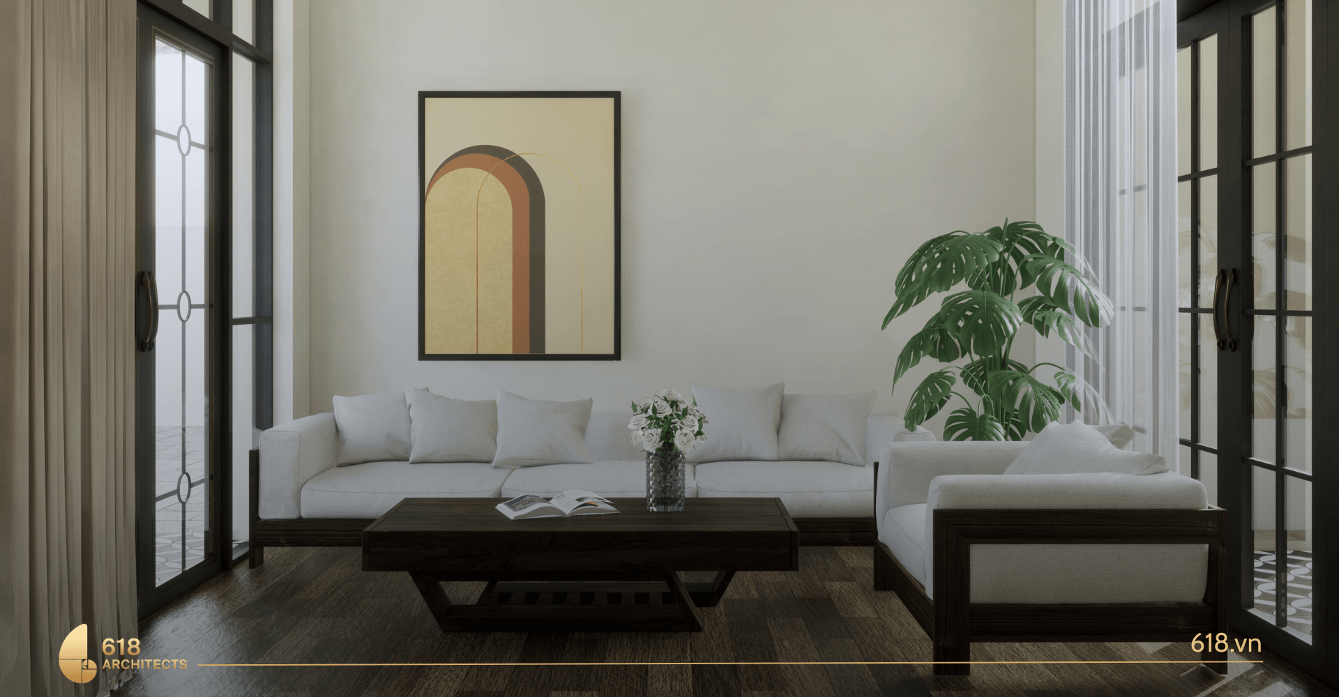 618 Architects | Dự án nội thất Địa Trung Hải (Nhà chú Khản)